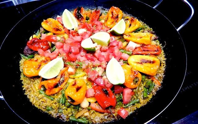 Paella vegetariana: ricetta