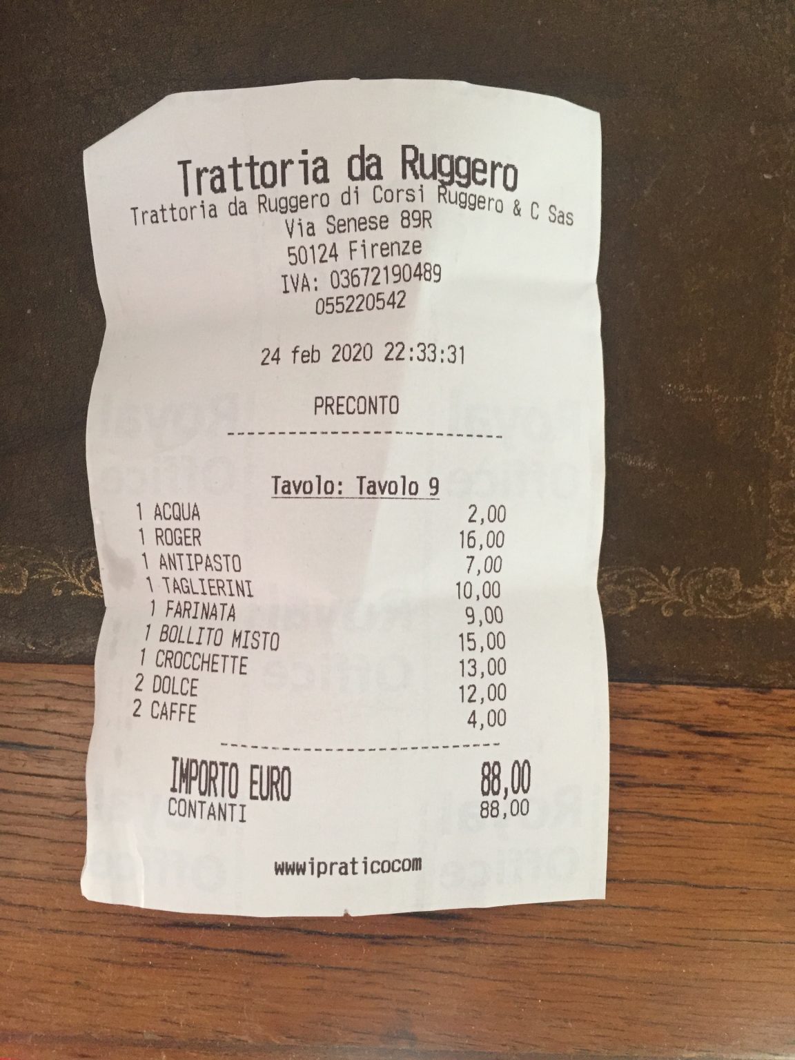Trattoria da Ruggero a Firenze: recensione del posto su tutte le liste