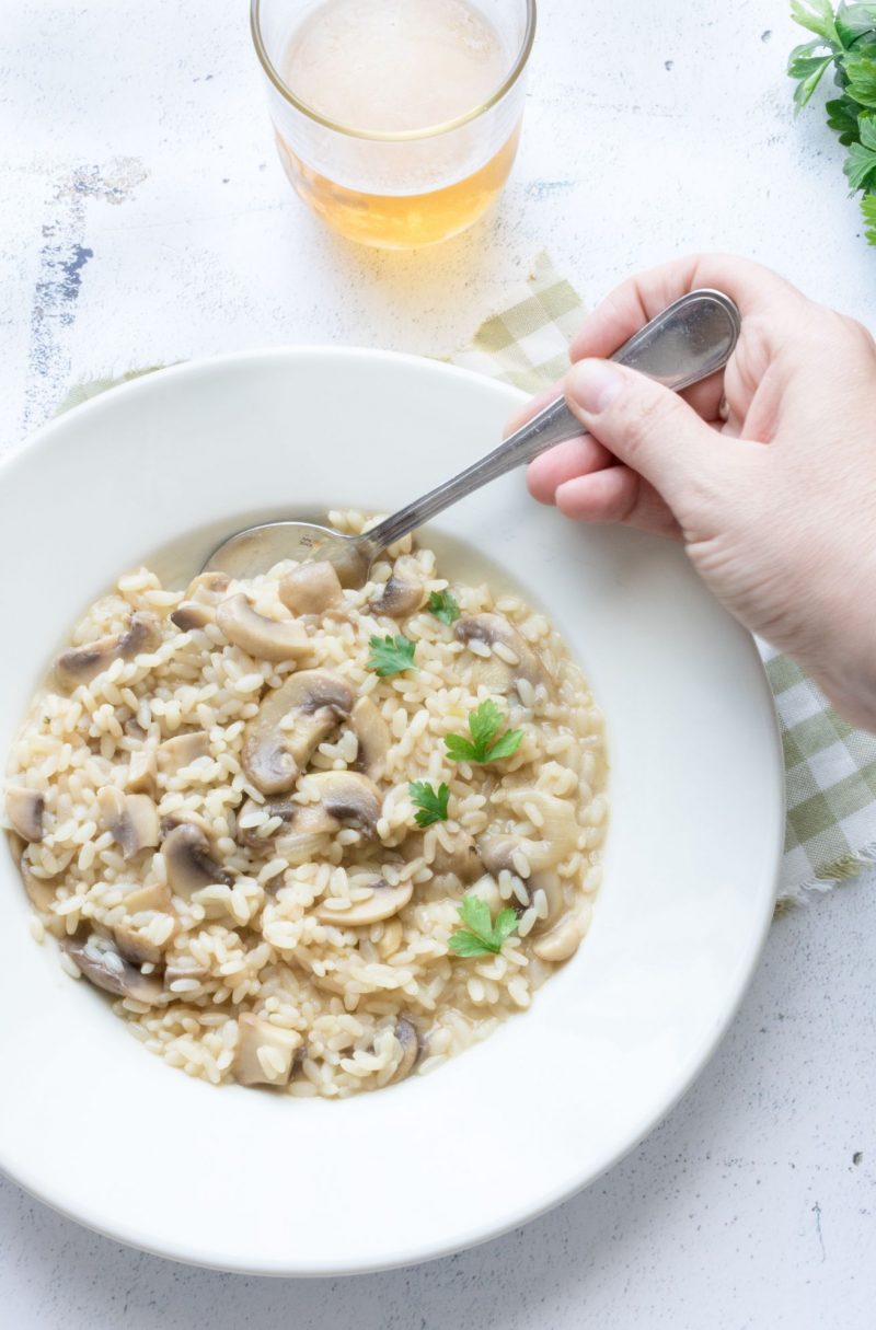 Risotto ai funghi champignon - Dissapore
