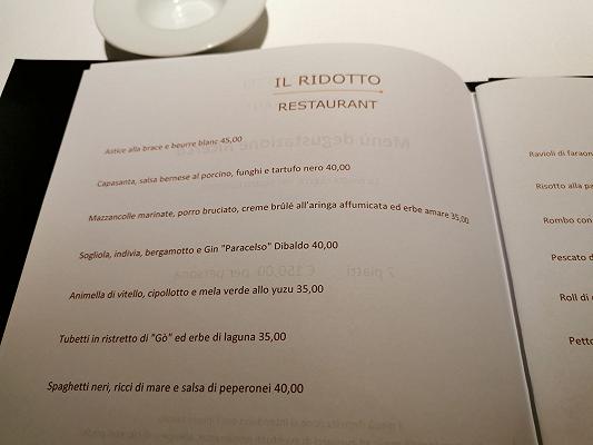 Il Ridotto, recensione: il fine dining di Venezia che vince le mode