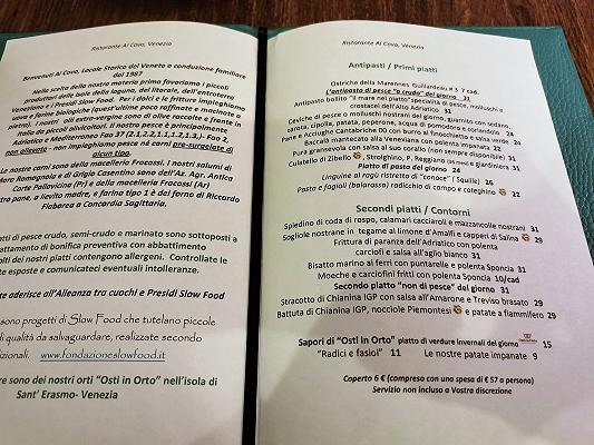 Al Covo a Venezia, recensione: il giusto inno alla tradizione gastronomica