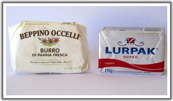 Prova d'assaggio: burro Occelli vs. Lurpak